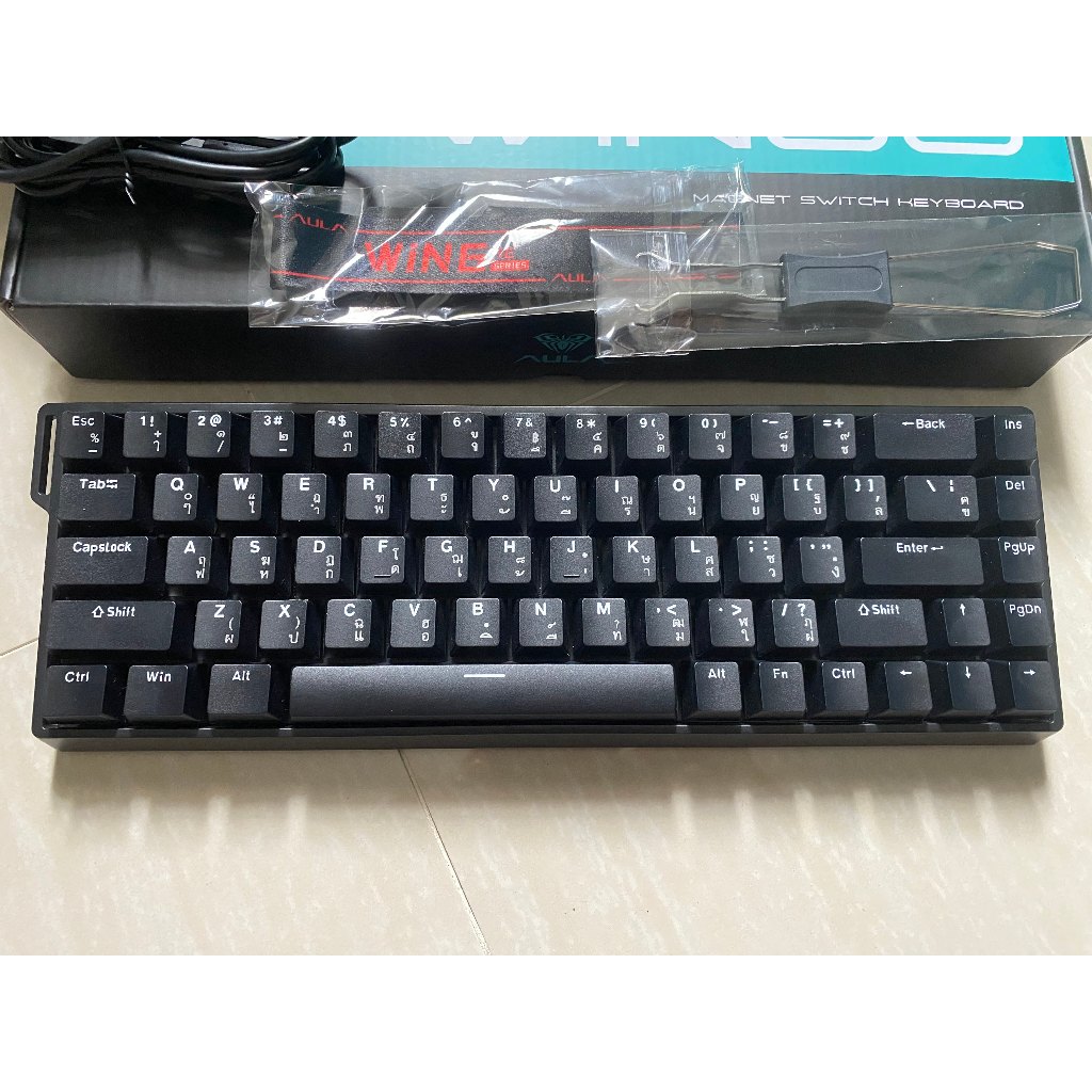 คีย์บอร์ด Aula Win68HE RGB - Rapid Trigger Keyboard Magnetic Switch ...