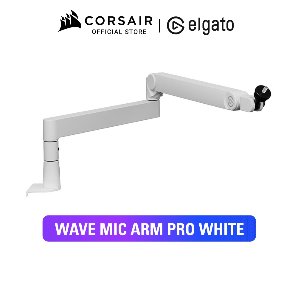 ELGATO WAVE MIC ARM PRO WHITE - ขาไมค์สตรีมมิ่ง ELGATO WAVE MIC ARM PRO ...