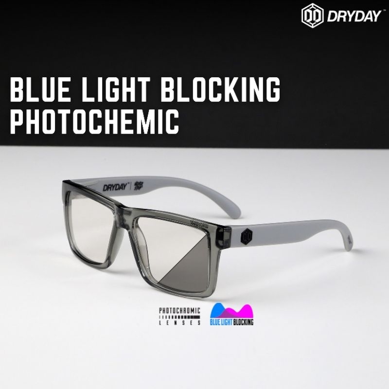 DRYDAY BLUE BLOCK - PHOTOCHROMIC / BRIGHT GREY / MATTE GREY | Shopee Thailand