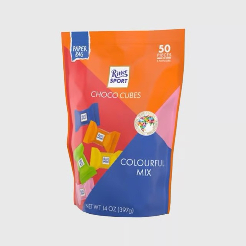 ช็อกโกแลต RITTER SPORT Choco Cube - 397 กรัม | Shopee Thailand