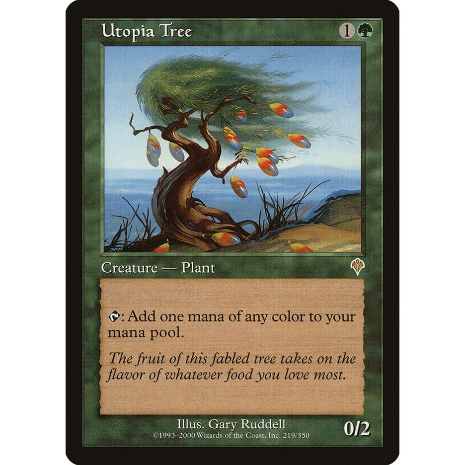 Utopia Tree INV Invasion การ์ด Magic the Gathering [MTG] ของแท้ ...