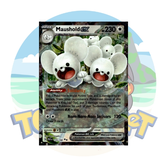 Pokemon Card "Maushold EX 155/182" ENG Paradox Rift | Shopee Thailand