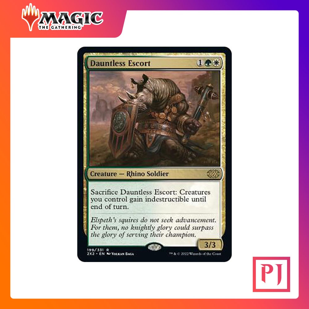[MTG] Dauntless Escort [2X2] [MULTI] [RARE] [NORMAL] [ENG] (การ์ดเมจิค ...