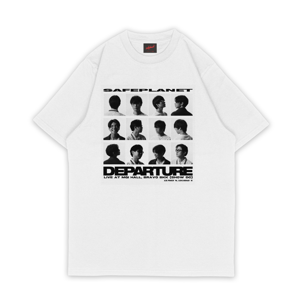 Safeplanet Departure T-Shirt [White] เสื้อยืด แขนสั้น | Shopee Thailand