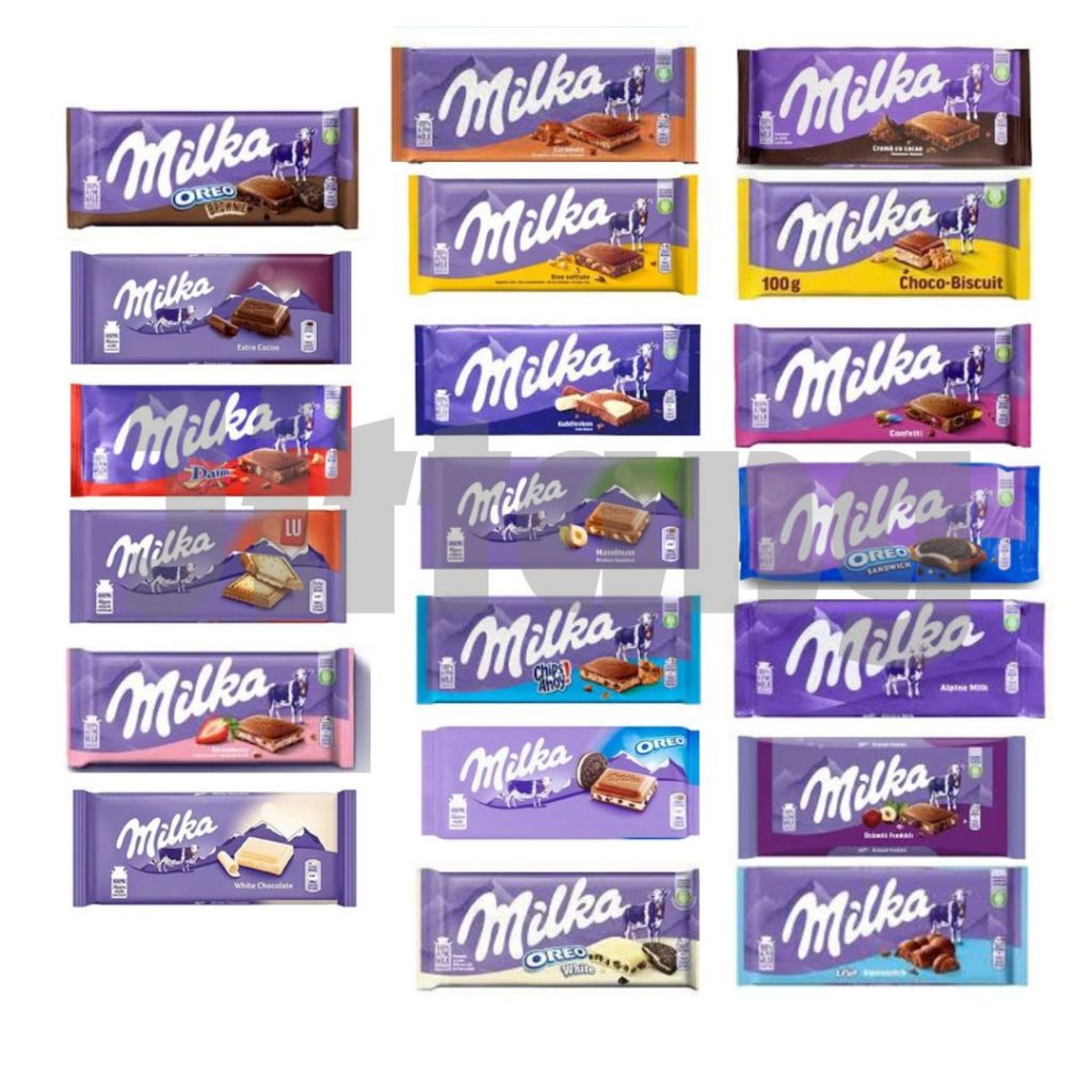Milka chocolate bar 90g - 100 g. ช็อคโกแลตเเท้นำเข้า | Shopee Thailand
