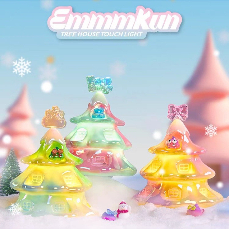 (สุ่ม/พร้อมส่ง) โมเดลบ้านต้นไม้เปิดไฟได้ EmmmKun Star House Touch Light ...