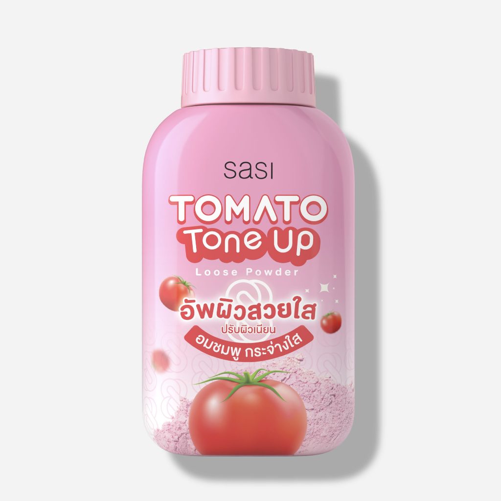 [แพ็ค3]Sasi แป้งฝุ่น โทเมโท่ โทน อัพ 50g.(9151) | Shopee Thailand