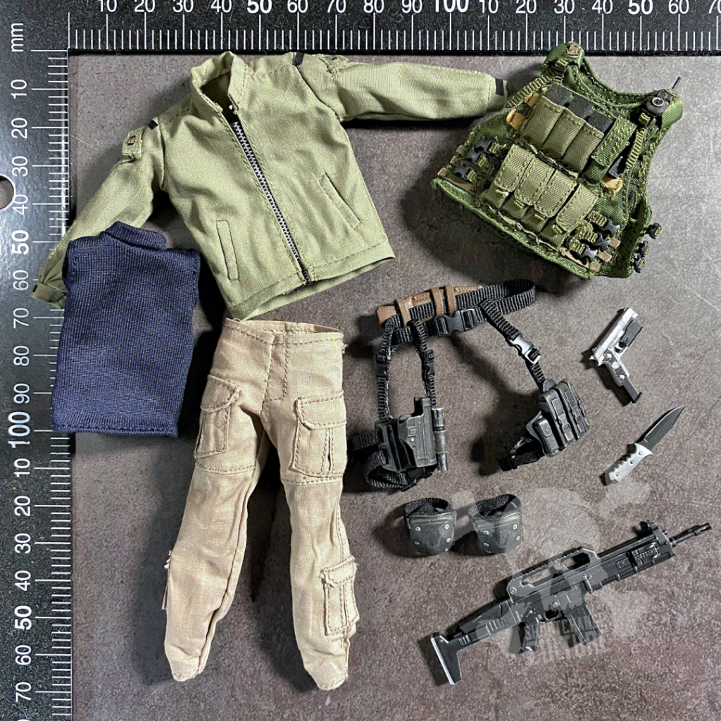 1/12 ชุดเสื้อผ้าและอุปกรณ์ Resident Evil Captain Silverblade (Patriot ...