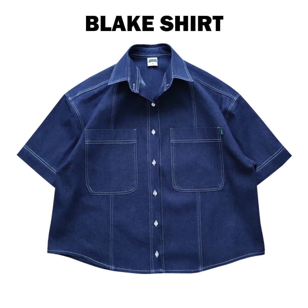 JAMANBKK / PRE-ORDER BLAKE SHIRT (ส่งของ 23/06/68)/ เสื้อเชิ้ตยีนส์ ทรง ...