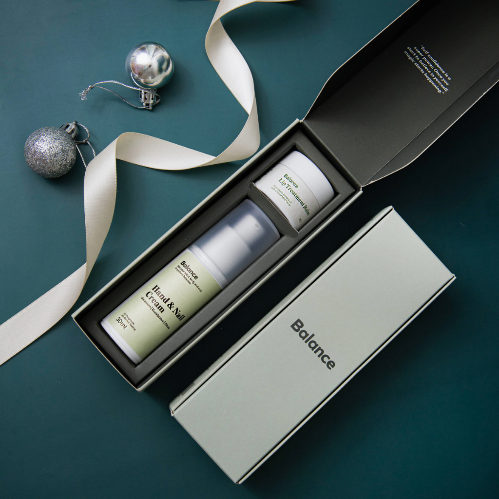 Balance Gift Set (Hand & Nail Cream และ Lip Treatment Balm) | Shopee Thailand