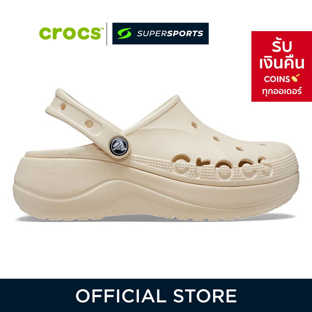 CROCS Baya Platform Clog รองเท้าลำลองผู้หญิง - 208186-11S | Shopee Thailand