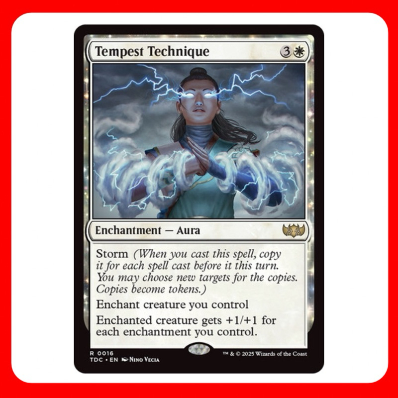 [MTG] Tempest Technique [TDC] [WHITE] [RARE] [NORMAL] [ENG] (การ์ดเมจิค ...