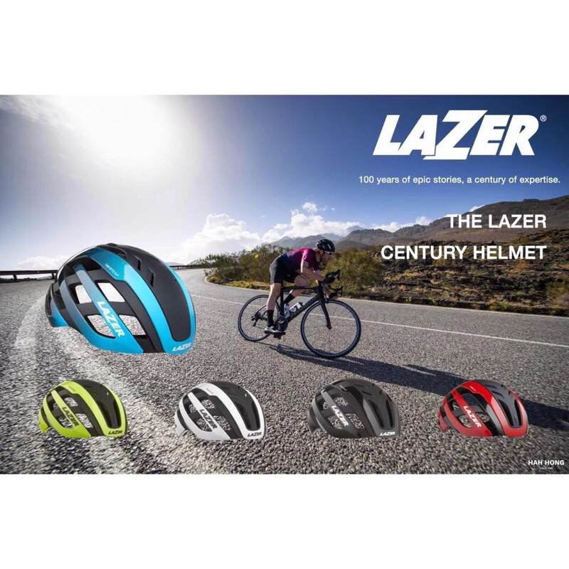 หมวกจักรยาน LAZER CENTURY เทคโนโลยี Light it up ไฟ LED แบบ integrated ...