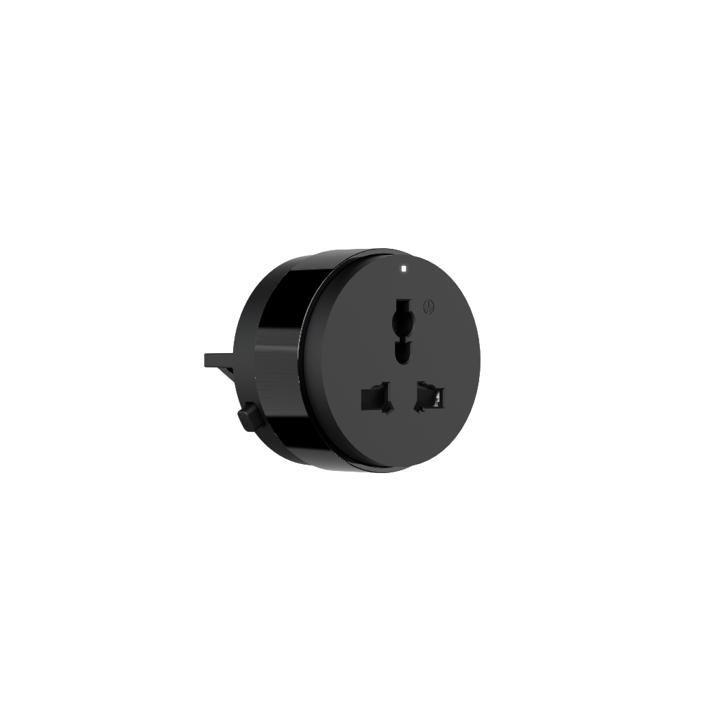 GONEO SOCKET TYPE UNIVERSAL BLACK เต้ารับสากลทรงกลมสีดำ สำหรับใส่ราง ...