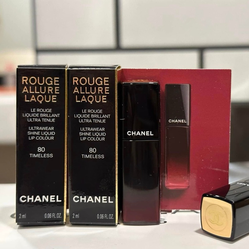 ลิปสติก Chanel Rouge Allure Laque 2ml สี 80 Timeless | Shopee Thailand