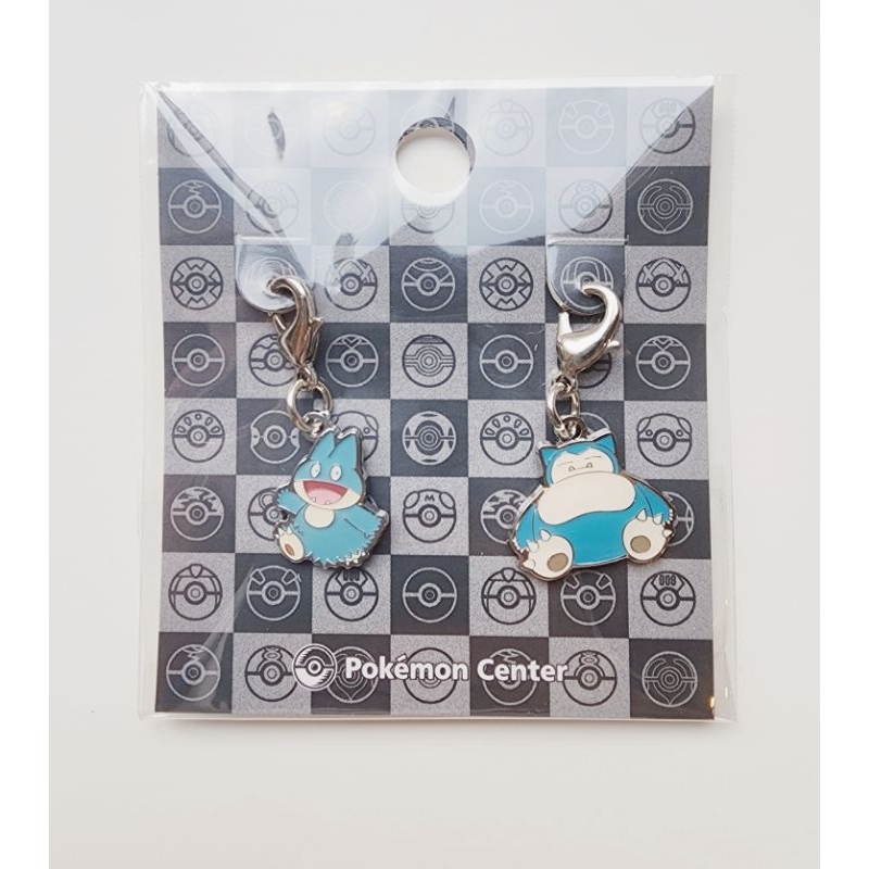 POKEMON Center Metal Charm ลิขสิทธิ์แท้ จากญี่ปุ่น Gombe Snorlax ...