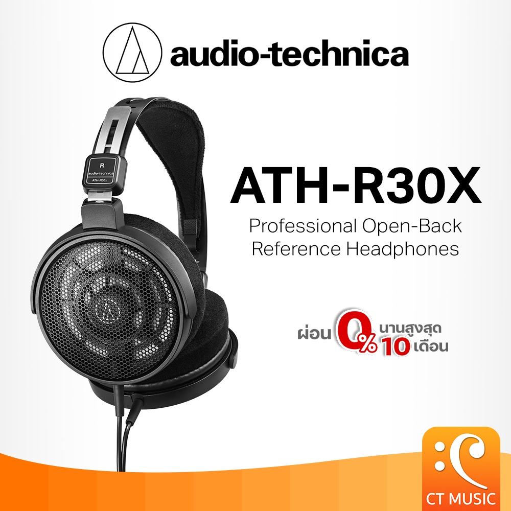 Audio Technica ATH-R30x Professional Open-Back Reference Headphones หู ...