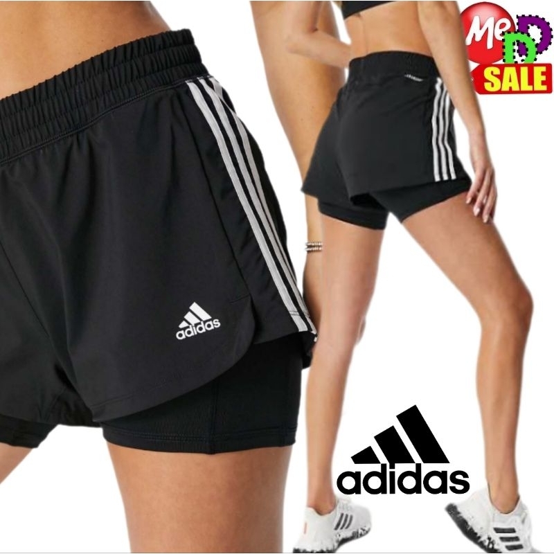 Adidas - ใหม่ กางเกงขาสั้น2-IN-1ใส่ออกกำลังกายมีซับในรัดรูปขาสั้น ...