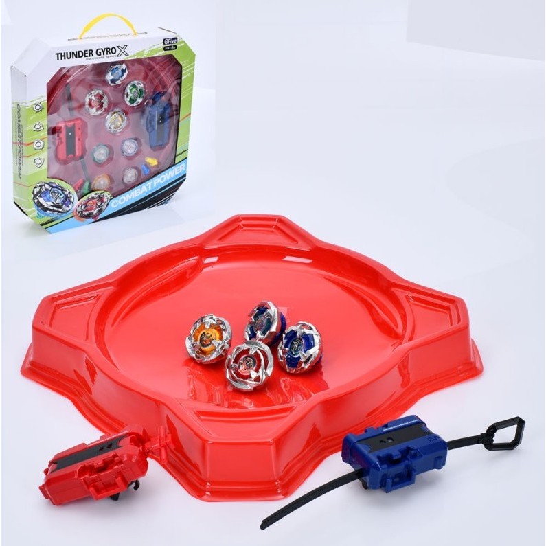 BeyBlade Combat Power THUNDER GYRO X set 4 ตัว ถาดใหญ่ขนาด 30 cm มาใหม่ล่าสุด พร้อมส่ง | Shopee ...