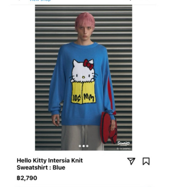 Matter makers Hello kitty Knit sweatshirt second hand | Shopee Thailand