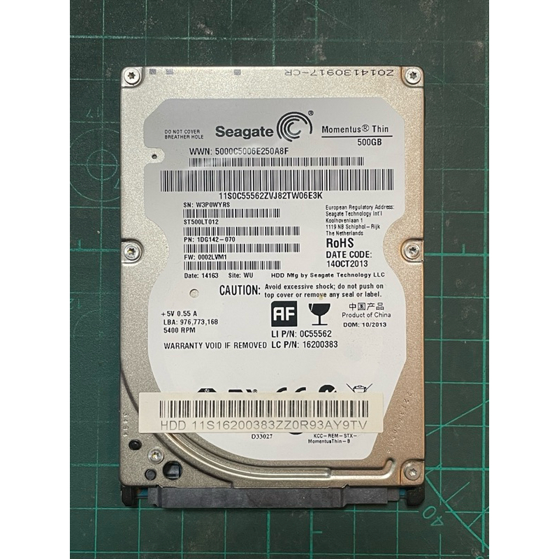 Hard Disk Notebook Seagate 500GB / 1TB ติดสี BEใช้เก็บข้อมูลได้ปกติ ...