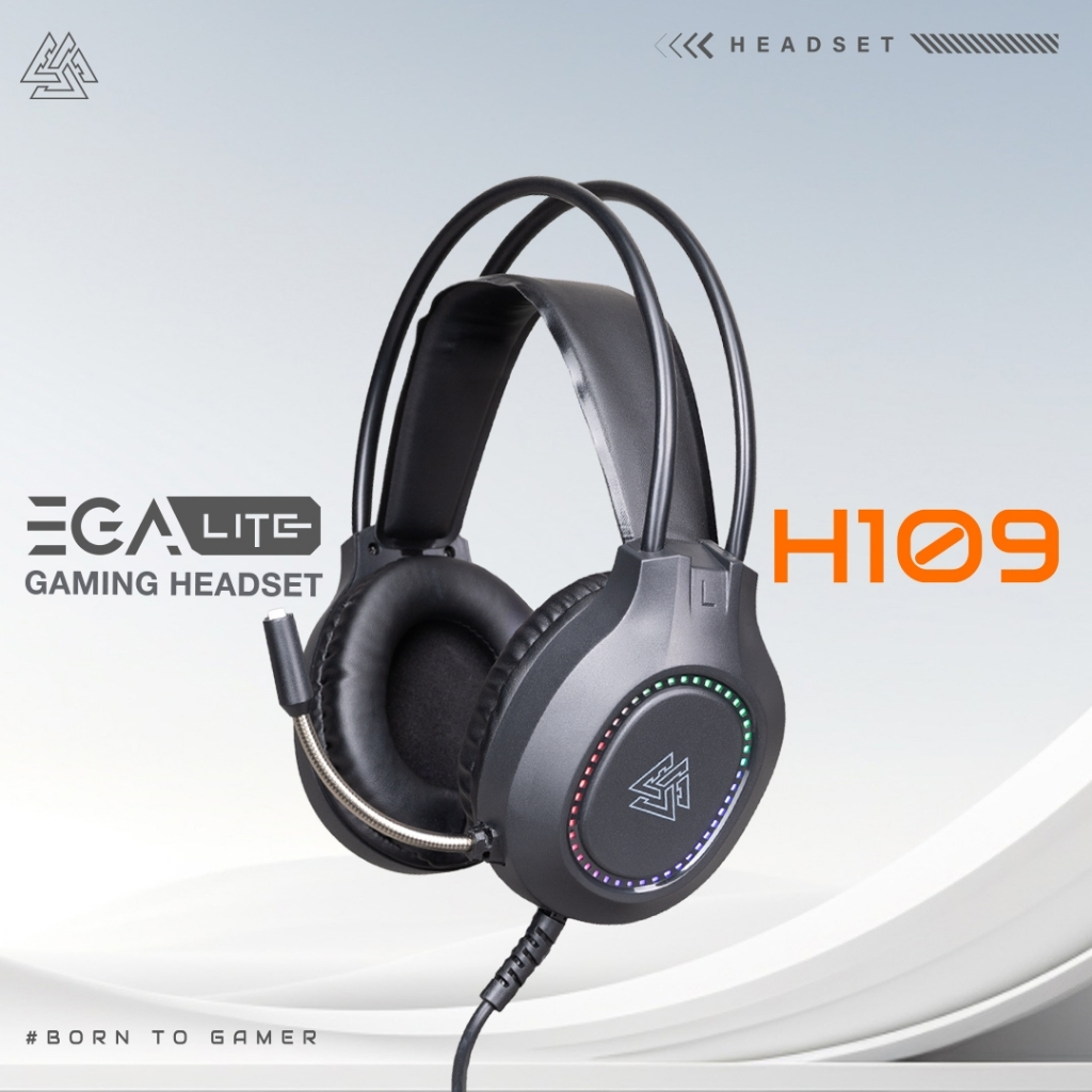 ร้านแนะนำ EGA LITE TYPE H109 หูฟังเกมมิ่ง Gaming Headset สาย USB 2.0 ...