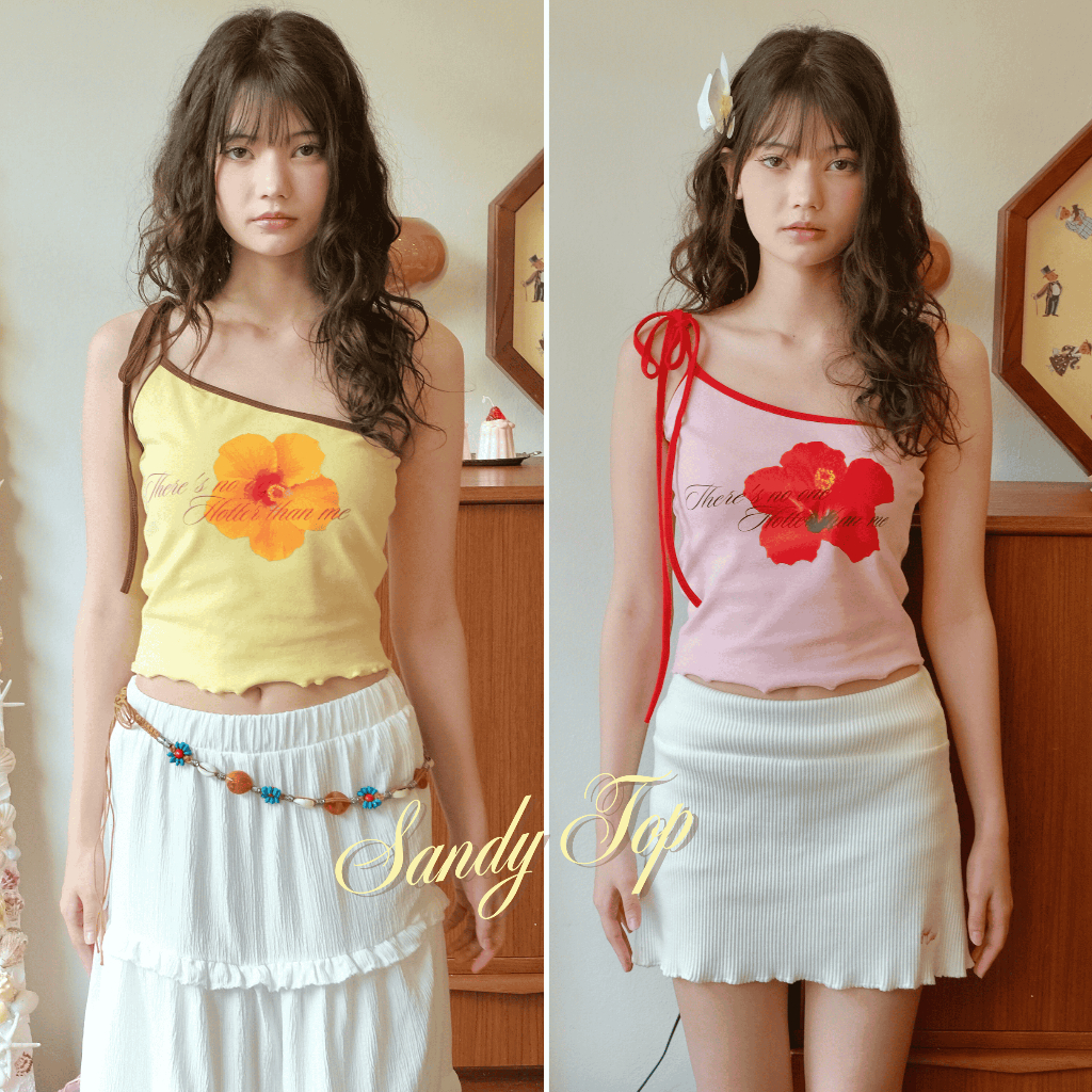 (ส่ง 12 พ.ค) Jiwliw | Sandy Top เสื้อผูกไหล่ | Shopee Thailand