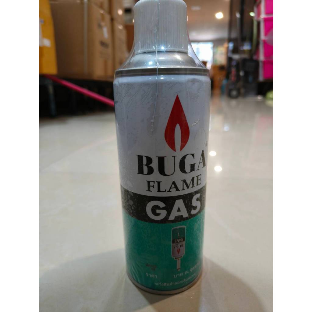 BUGA FLAME GAS แก๊สกระป๋องชนิดเติมไฟแช็ก ขนาด 300 กรัม | Shopee Thailand