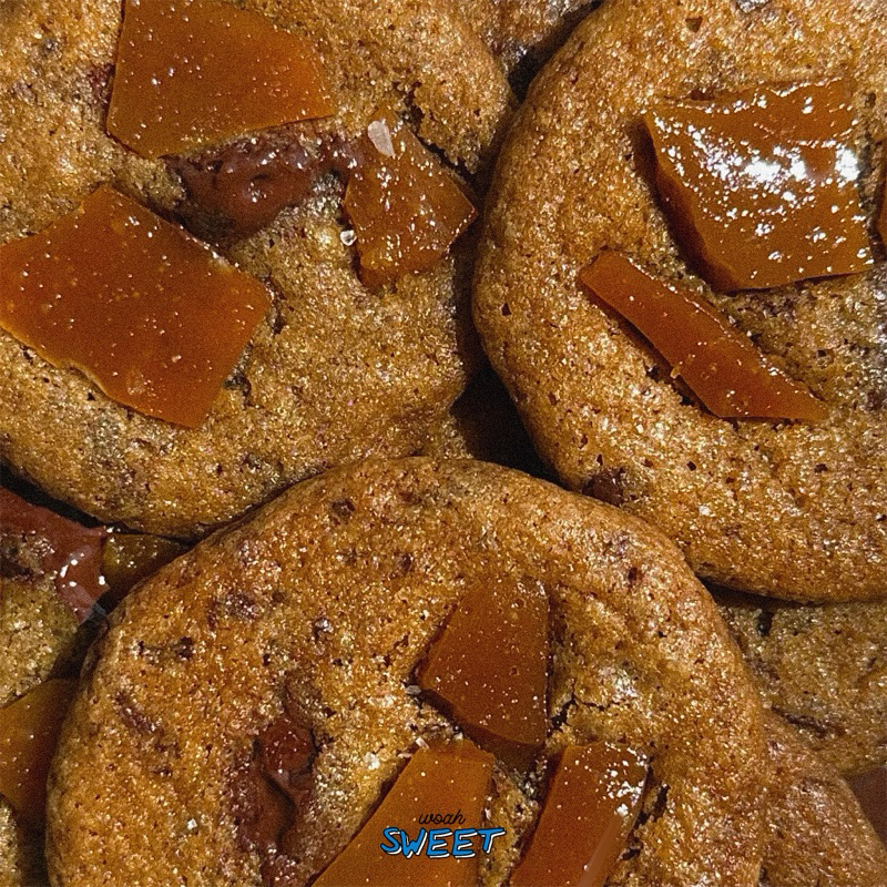 Mini Chewy Chocolate Caramel Toffee Cookies | คุกกี้คาราเมลทอฟฟี่ ...