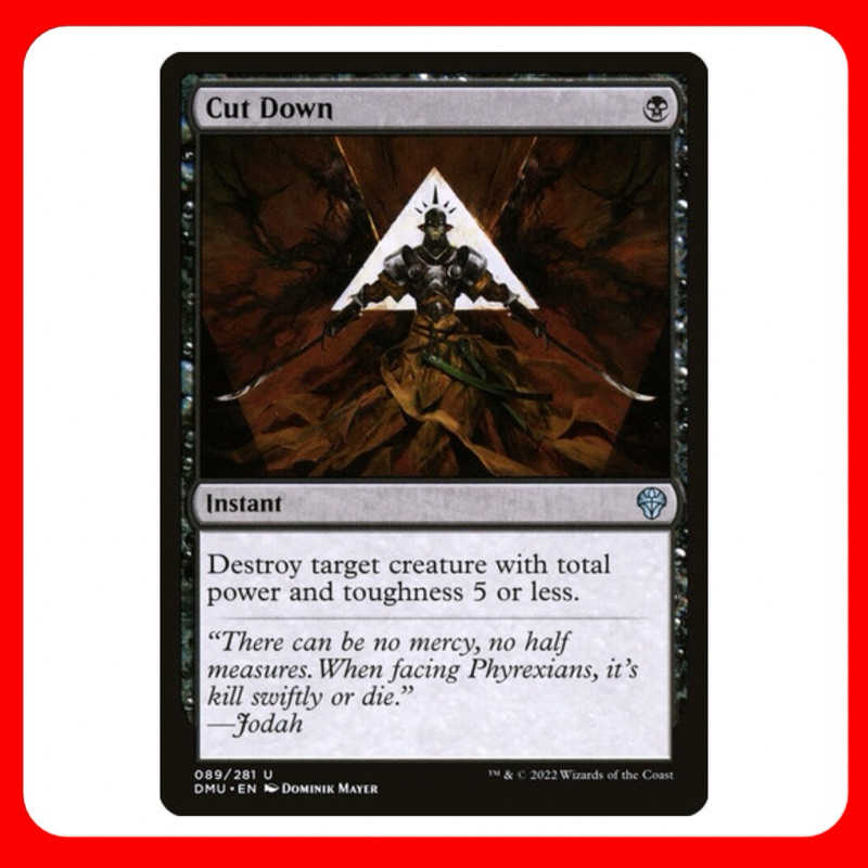 [MTG] Cut Down [DMU] [BLACK] [UNCOM] [NORMAL] [ENG] (การ์ดเมจิค / Magic ...