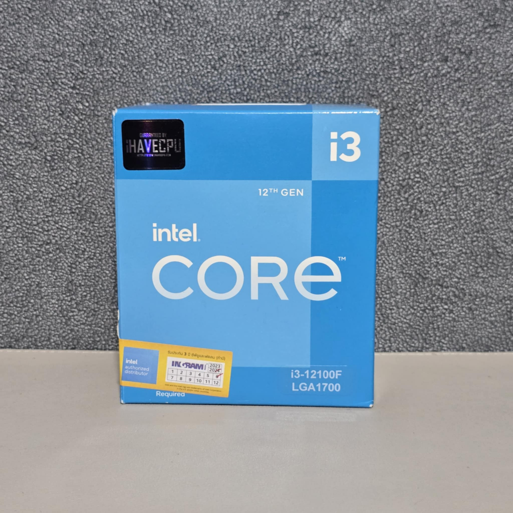 CPU INTEL CORE I3 12100F (4C/8T) (LGA 1700) สินค้ามือ2 ใช้งานปกติ ประกัน INGRAM + I HAVE CPU ถึง ...