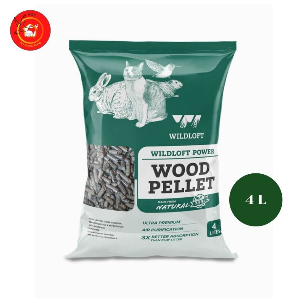 Wildloft Power Wood Pellet Charcoal 4 L ขี้เลื่อยนำเข้าสูตรผสม Activated Charcoal | Shopee Thailand