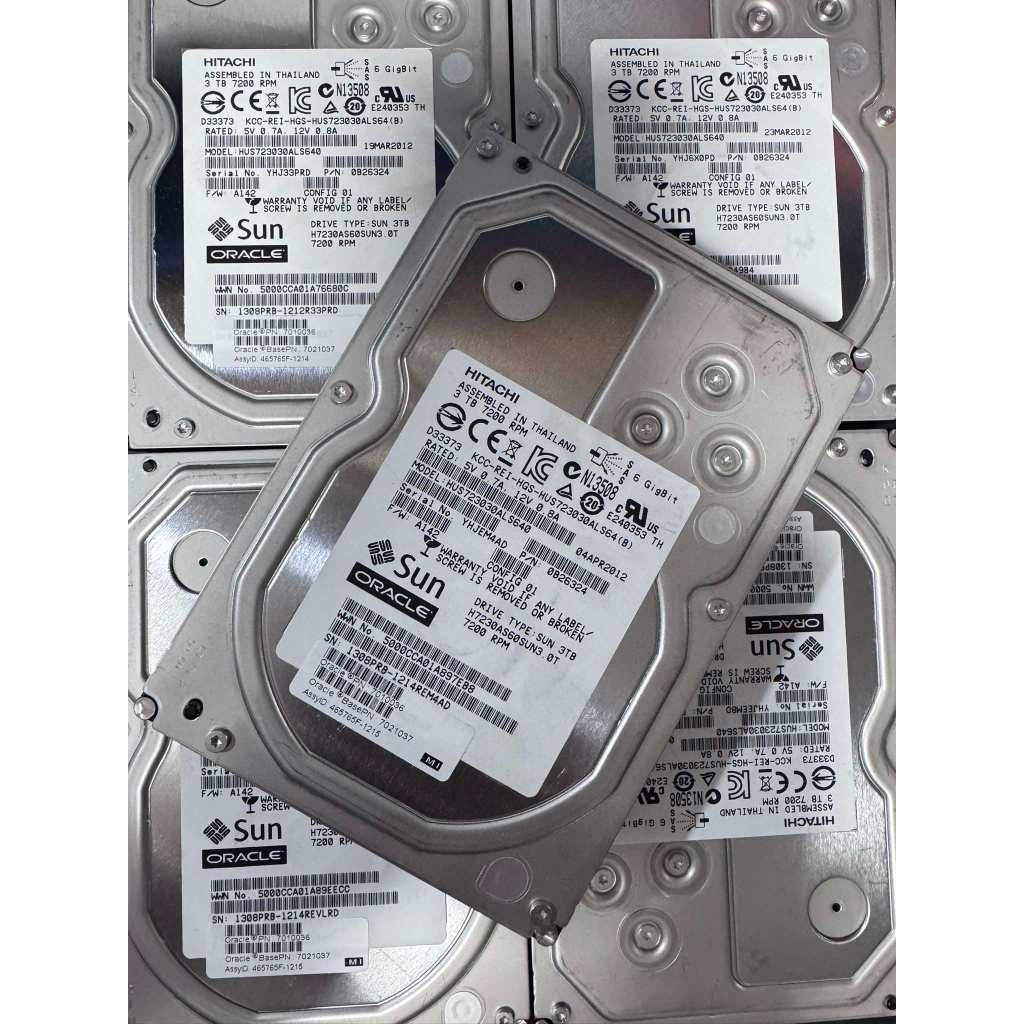 HDD HITACHI SAS 3TB | 7200RPM SAS 6Gbps 3.5" HDD For Server สินค้ามือ ...