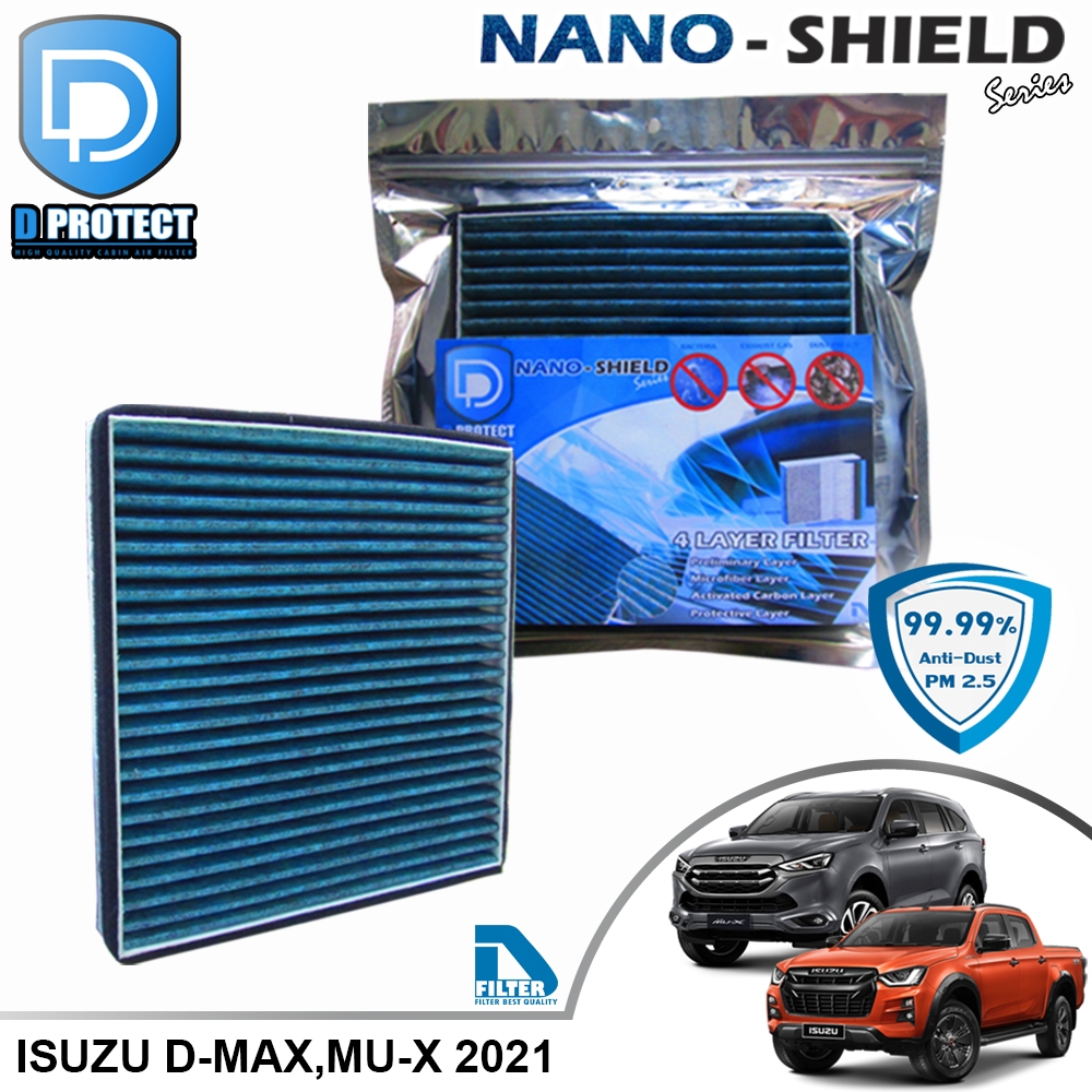 กรองแอร์ Isuzu อีซูซุ D-Max,Mu-X 2020-2024 (เครื่อง 3.0) สูตรนาโน (Nano-Shield Series) By D ...