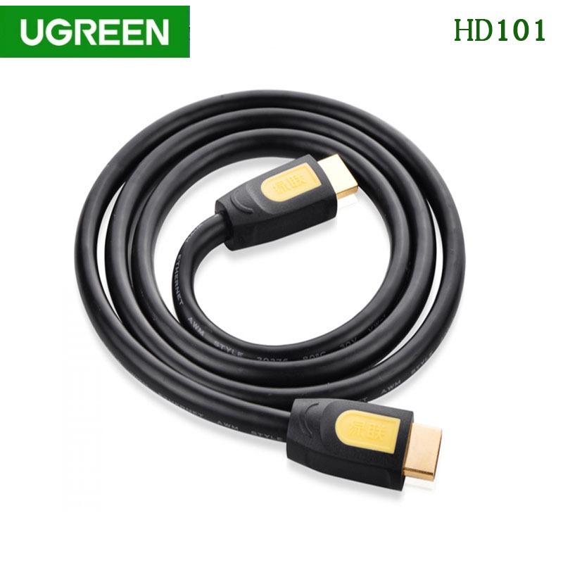 UGREEN HD101 HDMI Cable 4K Colors Yellow 1M / 3M / 5M | Shopee Thailand