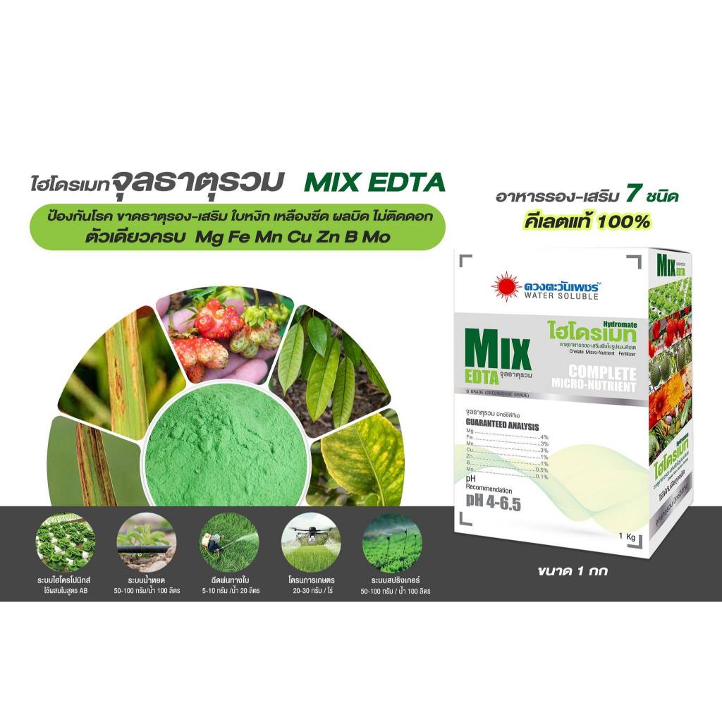 ไฮโดรเมท MIX EDTA จุลธาตุรวม ขนาด50กรัม | Shopee Thailand