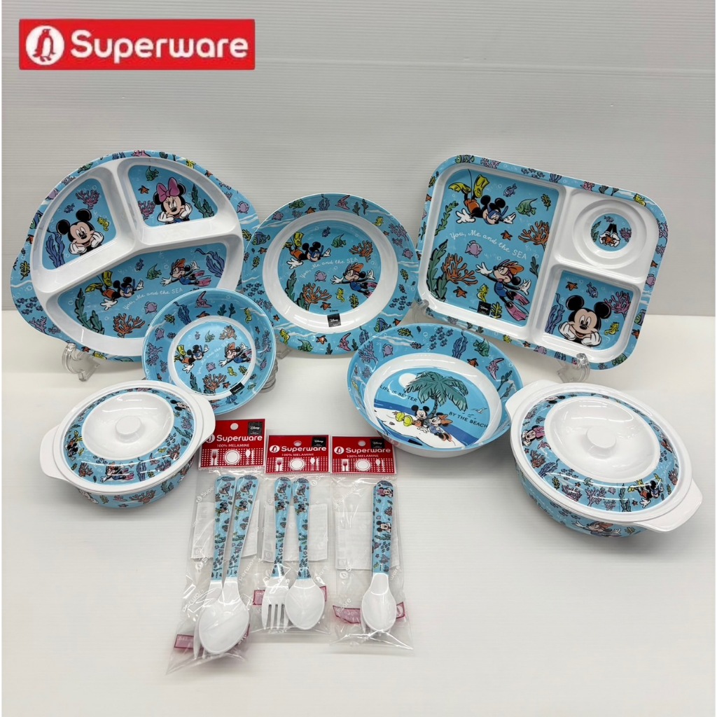จาน-ชาม-เมลามีน ลายมิกกี้ ซียู superware | Shopee Thailand