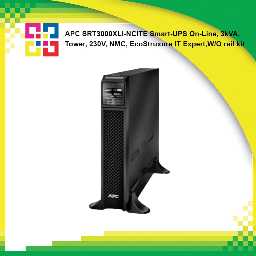 APC SRT3000XLI-NCITE APC Smart-UPS On-Line, 3kVA, Tower, 230V, NMC ...