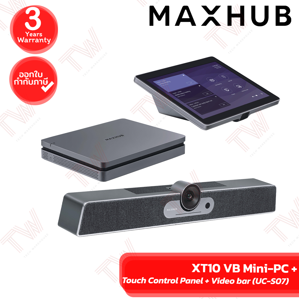 Maxhub XT10 VB Mini-PC + Touch Control Panel + Video bar (UC-S07) ของแท้ ประกันศูนย์ 3ปี ...