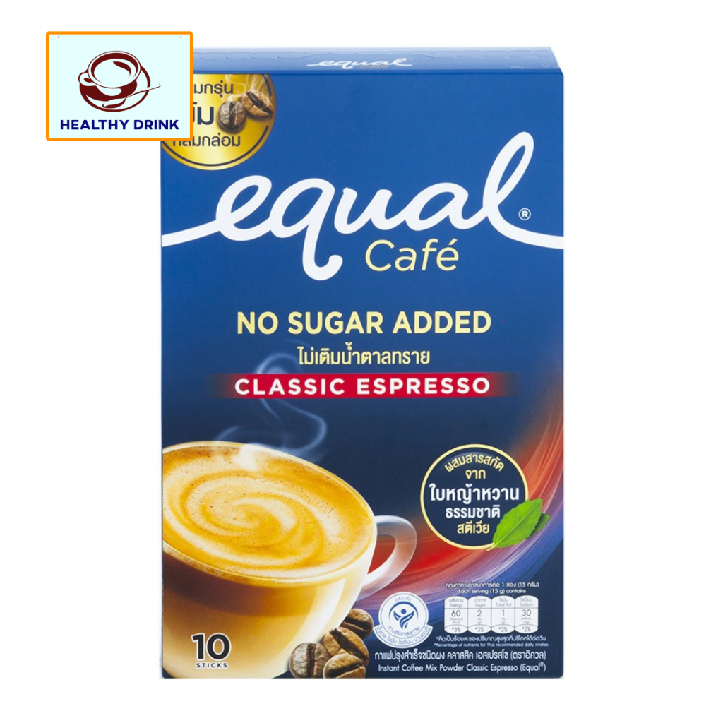 Equal Cafe อิควล คาเฟ่ กาแฟปรุงสำเร็จชนิดผง คลาสสิก เอสเปรซโซ Espresso ...