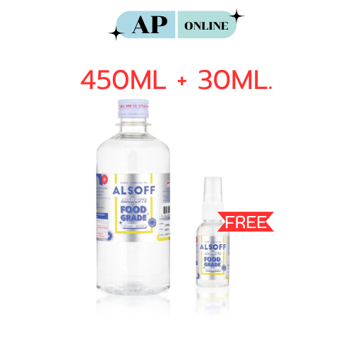ALCOHOL ALSOFF ABSOLUTE FOOD GRADE 450ML + แถมฟรี30ML. | Shopee Thailand