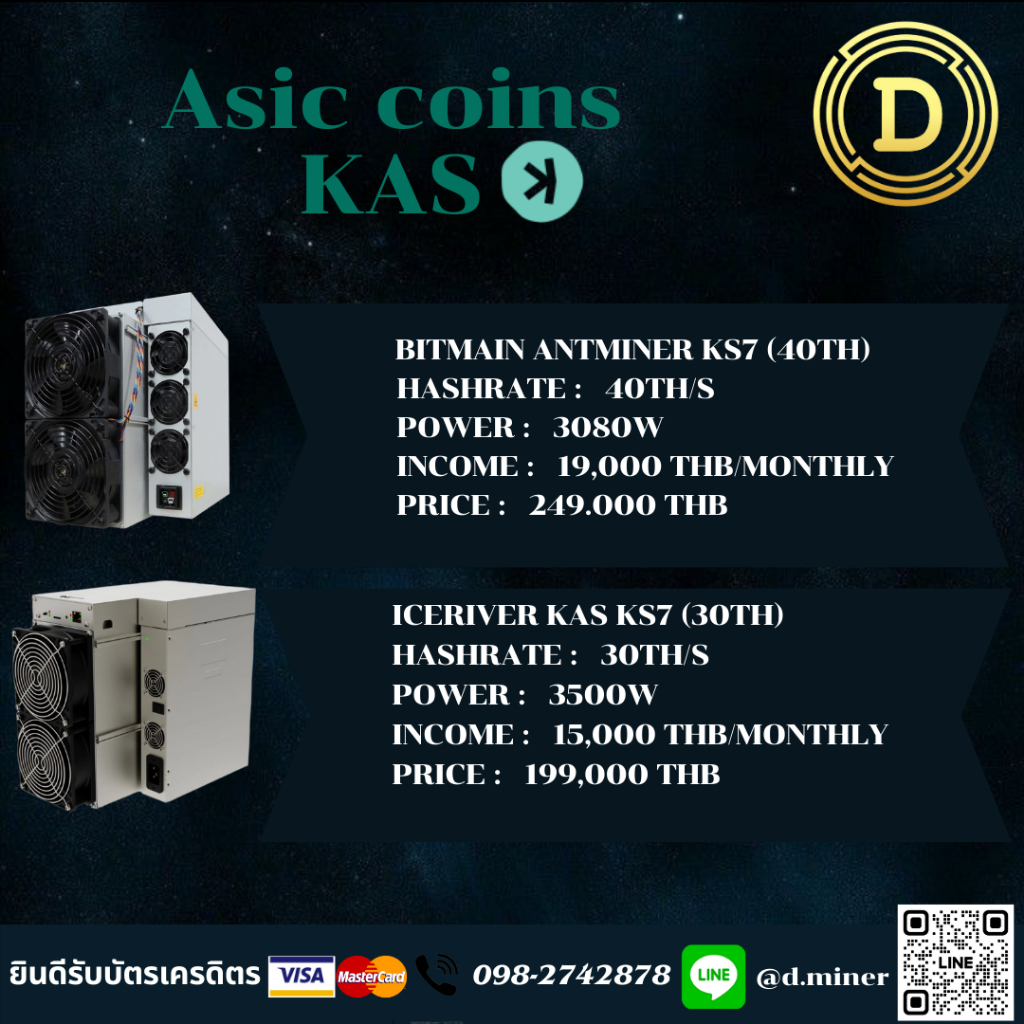 Bitmain Antminer KS7 (40Th) ขุดเหรียญkas รายได้เดือนละ20000บาท | Shopee ...