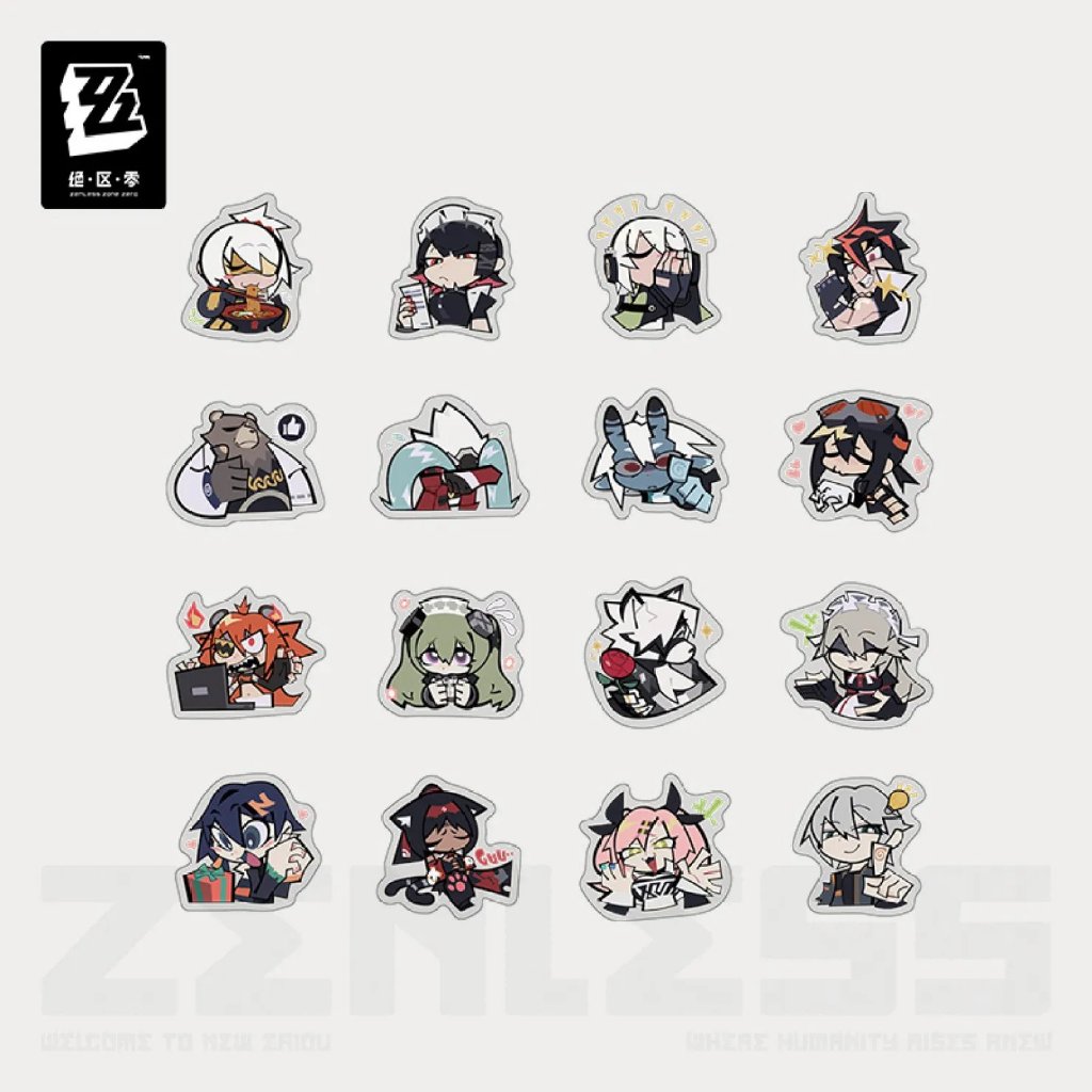 [ พร้อมส่ง / Official ] Zenless Zone Zero Chibi Version Sticker Set Vol ...
