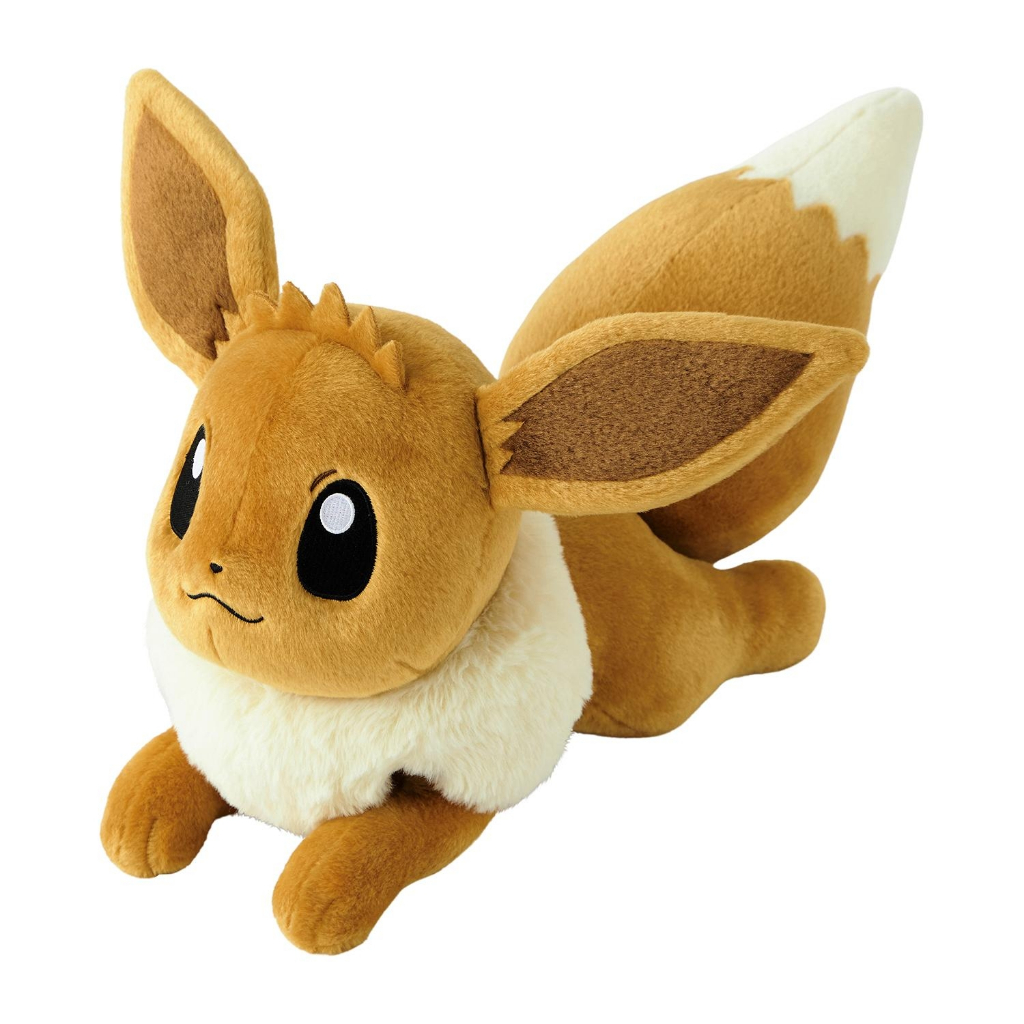 [Direct from Japan] Pokemon Plush doll Life Sized Eevee Lying Down ...