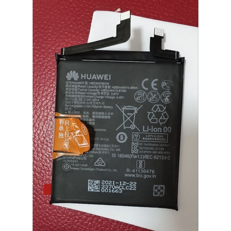 แบตเตอรี่ huawei p50 pro hb536479efw | Shopee Thailand