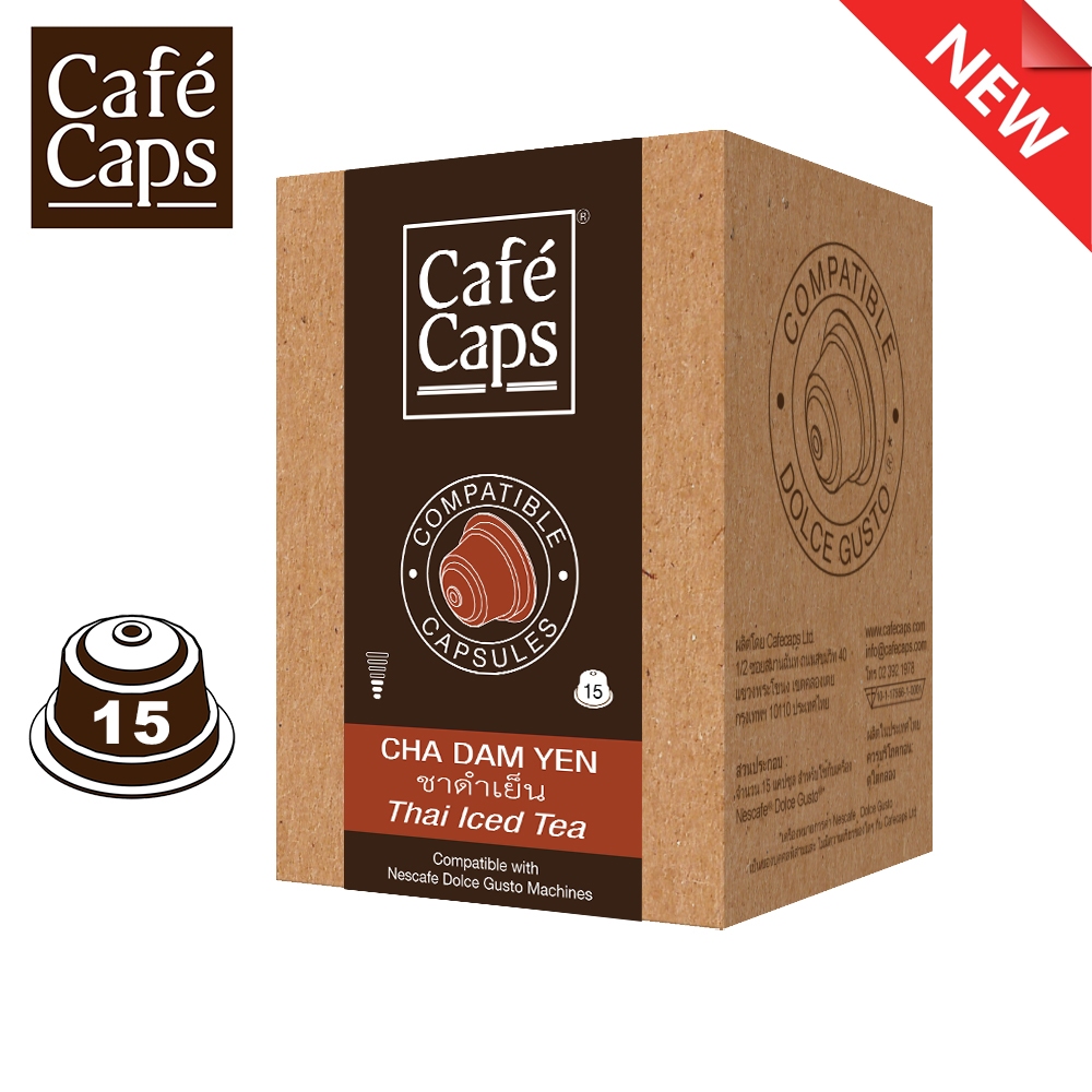 Dolce Gusto Compatible Cha Dam Yen Capsule (Thai Iced Tea) - Cafecaps ...