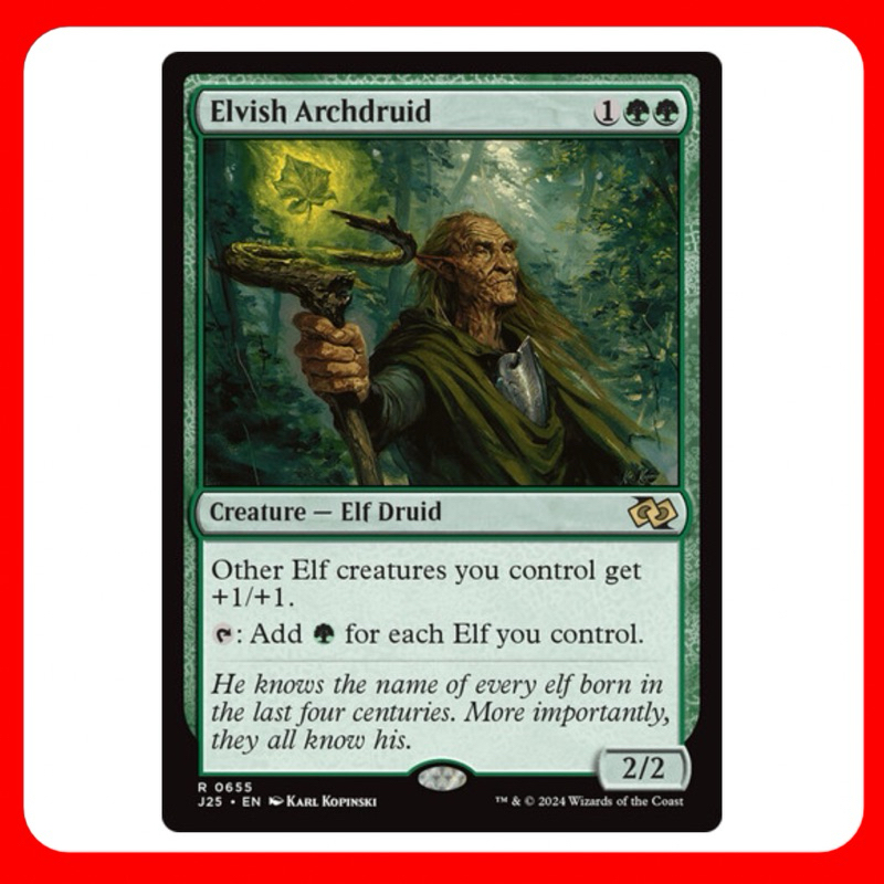 [MTG] Elvish Archdruid [J25] [GREEN] [RARE] [NORMAL] [ENG] (การ์ดเมจิค ...