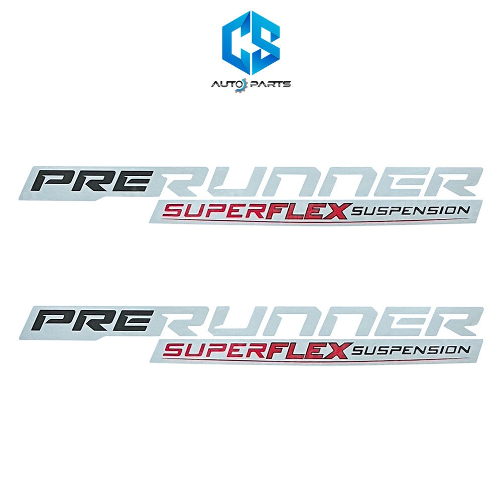 สติ๊กเกอร์ PRERUNNER SUPERFLEX (สีขาว) - TOYOTA REVO ปี20-24 (ติดข้าง ...