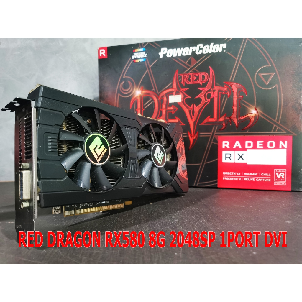 การ์ดจอ AMD RX580 4G-8G//RX570 4G-8G//RX480 4G-8G//RX470 4G-8G มือสอง ต่อไฟเพิ่ม 8พิน | Shopee ...