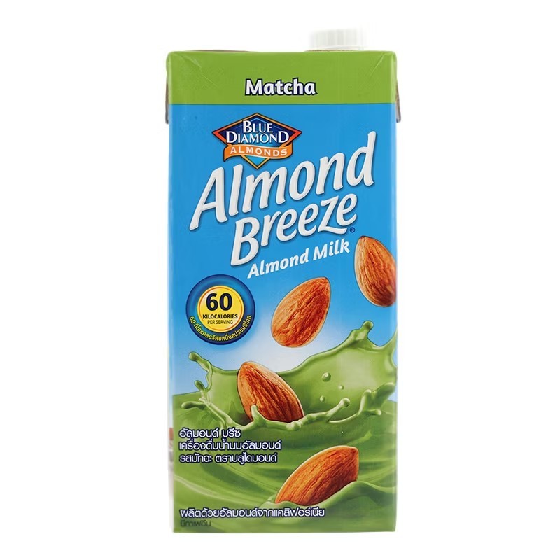 Blue Diamond Almond Breeze Matcha Flavor Almond Milk 946 ml 12 box บลูไดมอนด์ อัลมอนด์ บรีซ น้ำน ...